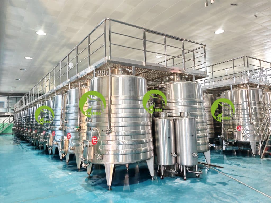5000L tapered wine fermentation tanks - chenma